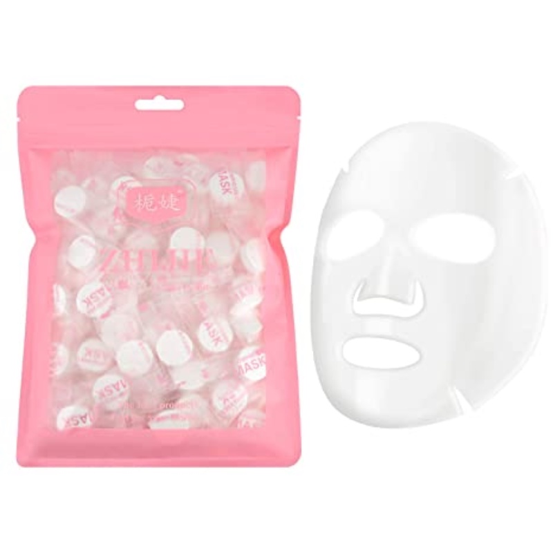 50/100Pcs Compressed Facial Mask Cotton Sheet Moisturizing Skin Face ...