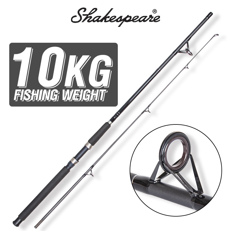 M Power Shakespeare Rod Casting Fishing Rod 2.1M 2 Section Spinning Rod ...