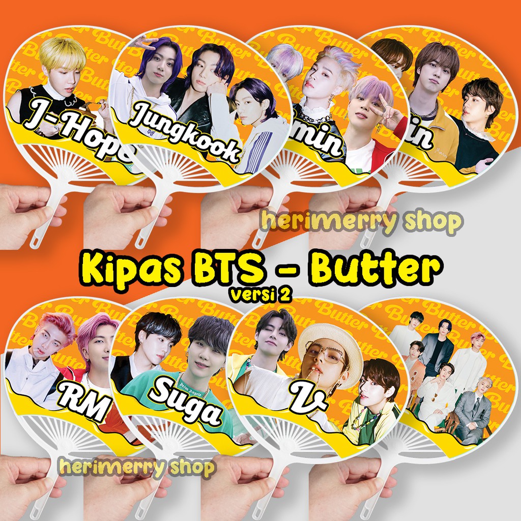 Bts Butter fan version 2 - KPOP Souvenir Unofficial ARMY Hand fan ...
