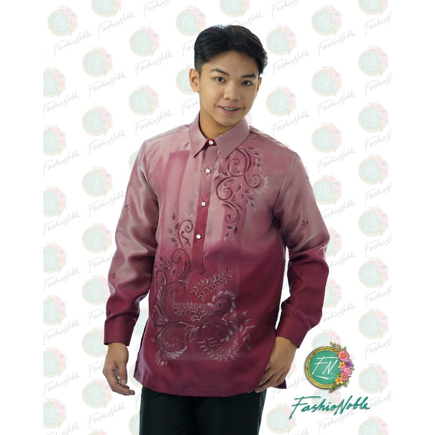 HAND PAINTED MENS BARONG / FN108-HPSC | Shopee Philippines