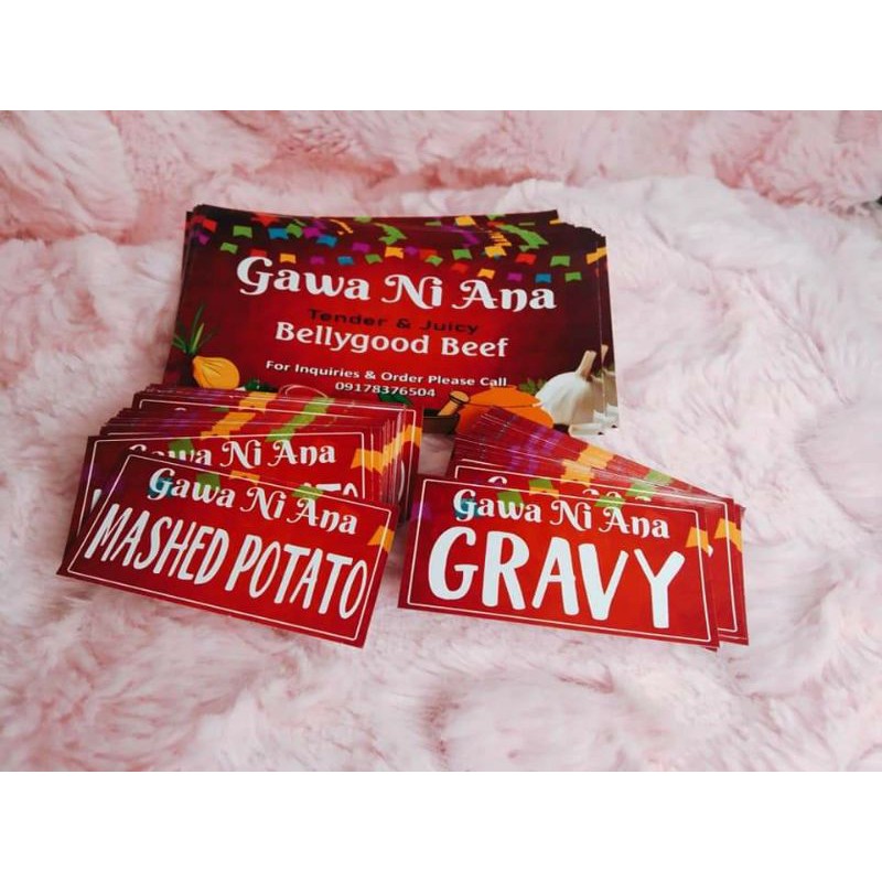 Customized sticker labels / logos / product labels (Glossy & Laminated ...