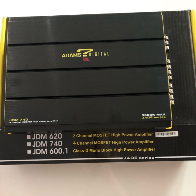 ADAMS JDM-740 Jade Series 4 Channel MOSFET Hight Power Amplifier ...