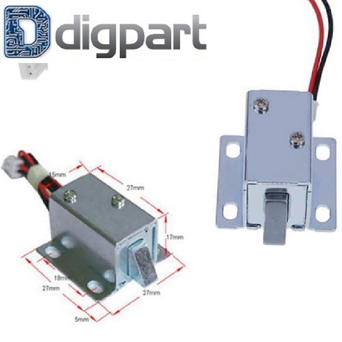 Selenoid Door Lock 12V DC 1.1A Electric Lock Assembly | Shopee Philippines