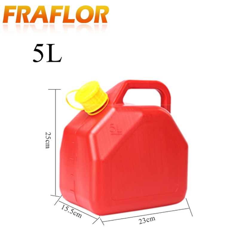 5L Portable Jerry Can Gas Fuel Tank Plastic Petrol Car Gokart Spare ...