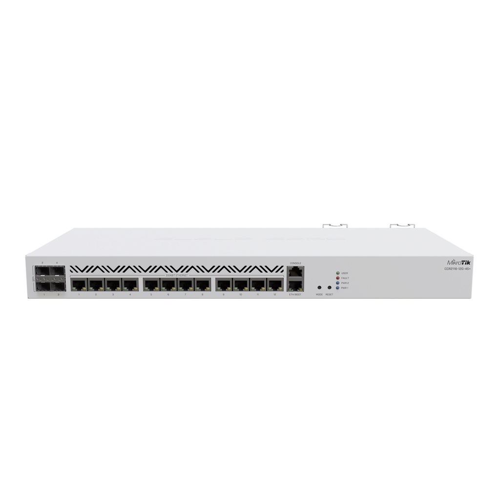 Mikrotik CCR2116-12G-4S+ Cloud Core Router L6 1U Rackmount 12-Port, 4 ...
