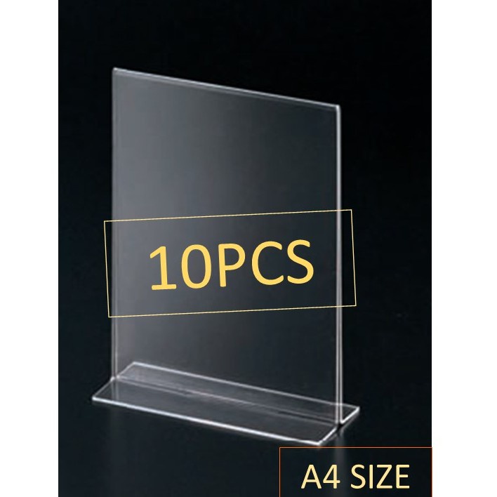 ♂☬10 pcs of A4 Card Holder / Menu Stand - KAWAJUN - Material PET - T ...