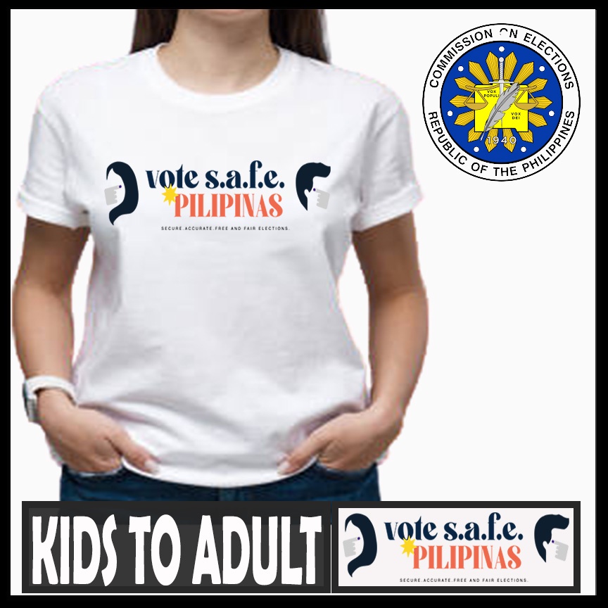 SAFE ELECTION 2022 Trendy Graphic Tees for Kids to Adults | Shopee ...