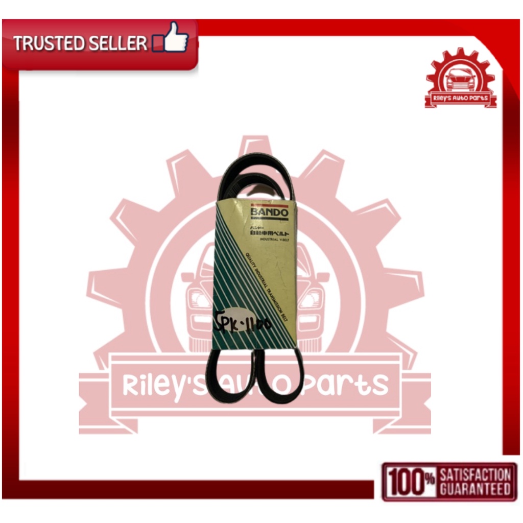 BANDO FAN BELT 5PK-1100 AIRCON AND POWER STEERING BELT COROLLA 2E ...