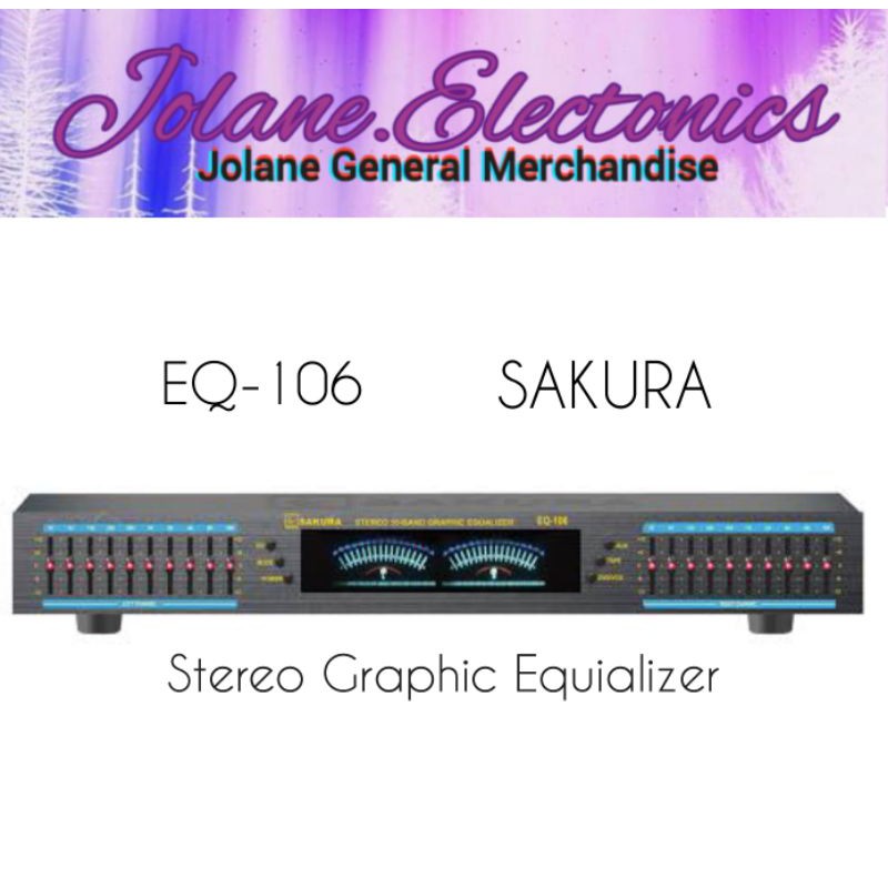 SAKURA EQ-106 10 Band Stereo Graphic Equalizer | Shopee Philippines