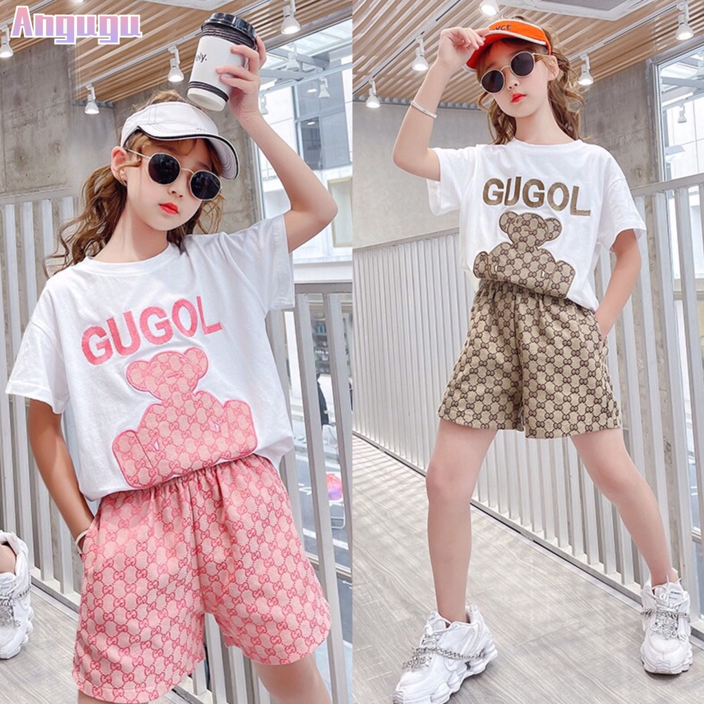 Anguru Summer Clothes Set "GUGOL" 14-45kg for Girls 4-14 Years Old ...