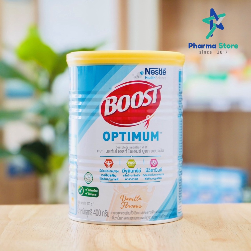 [400 Grams] Nestle Boost optimum Complete Formula Food. With Whey Protein For The Elderly ...
