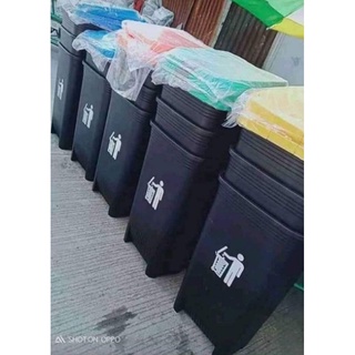 TRASH BIN 80L Orocan trash Can with Wheels and lock 80L Basurahan ...