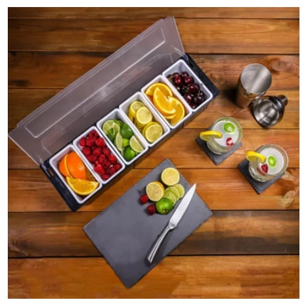 【Special offer】Condiments container sauce dispenser with devider ...