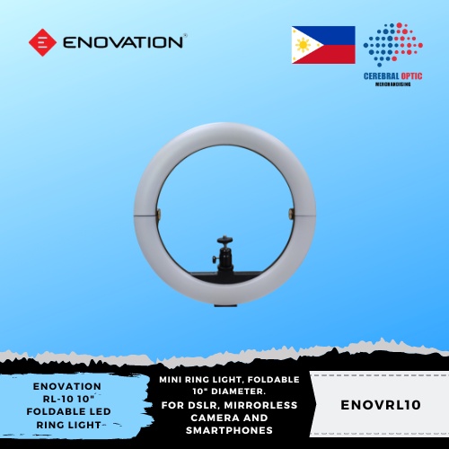 Enovation RL-10 10" Foldable Led Ring Light for DSLR, Mirrorless ...