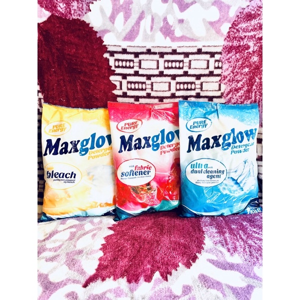 MAXGLOW DETERGENT POWDER 3 items in 1 pack | Shopee Philippines