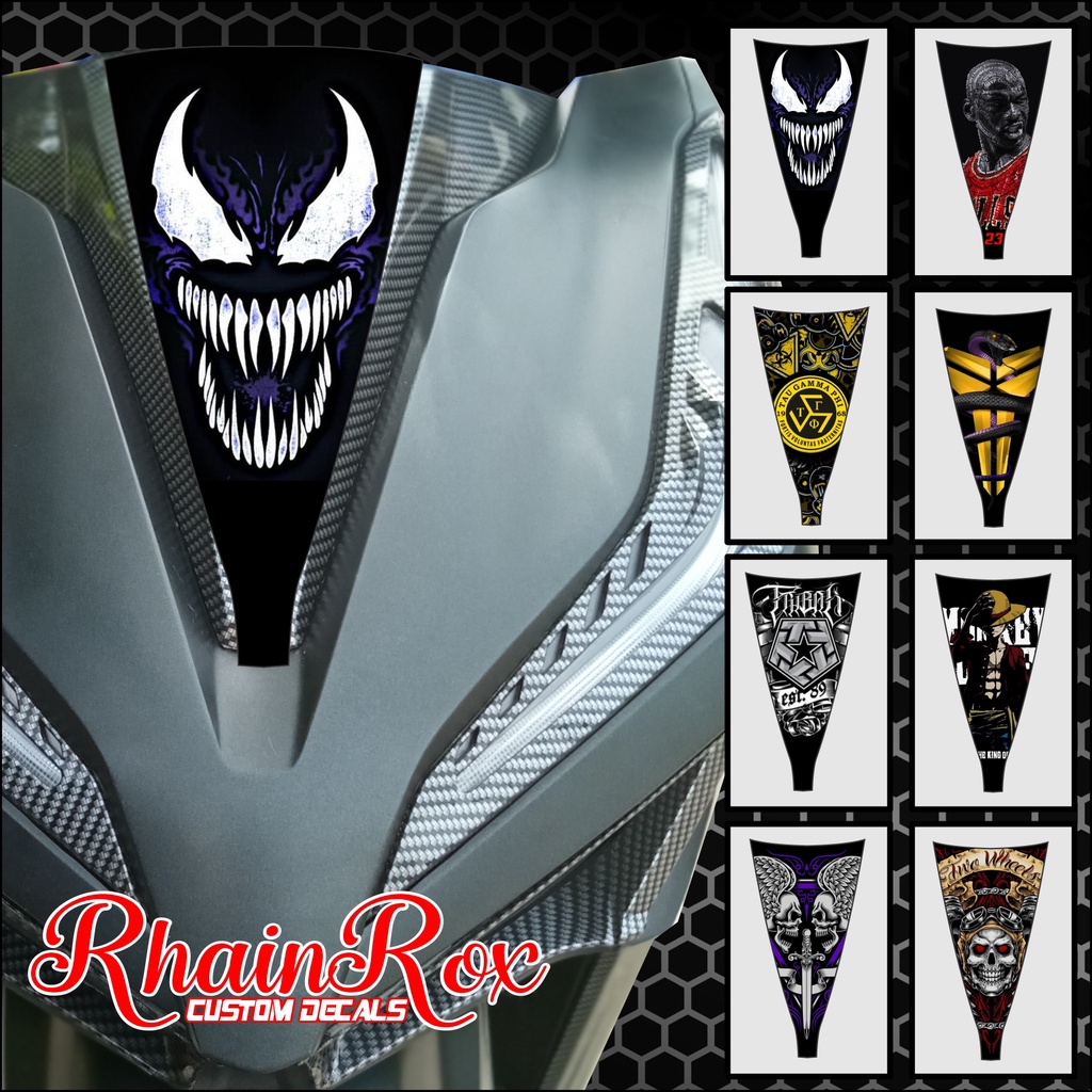 honda click front panel sticker printed laminated waterproof part 2 ...