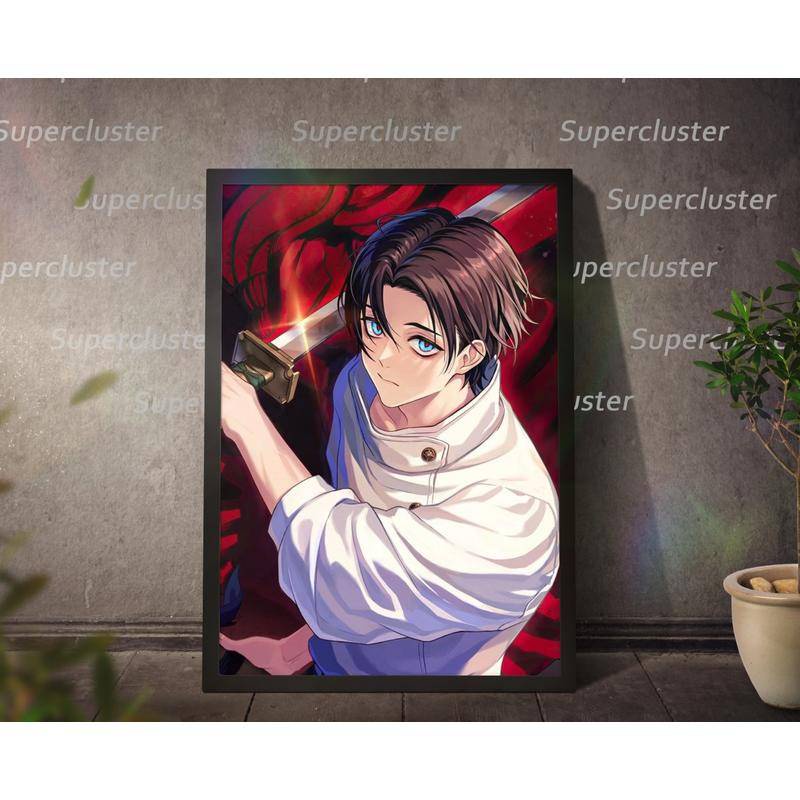 Jujutsu Kaisen Canvas Anime Yuta okkotsu main Painting Poster Wall ...