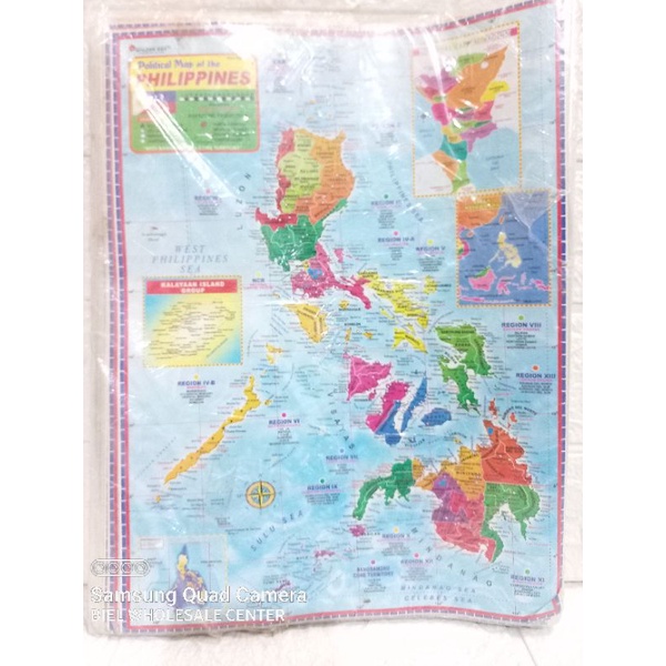 50 Pieces Political Map of the Philippines with Cover 9"x12" | Shopee ...