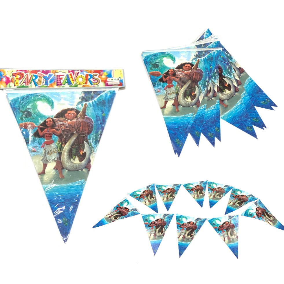 moana banderitas flag banner about 3 meters for party decoration ...