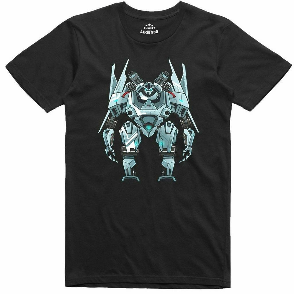 Mens Anime Mecha Warrior Mech Science Robot Roleplaying T-Shirt ...