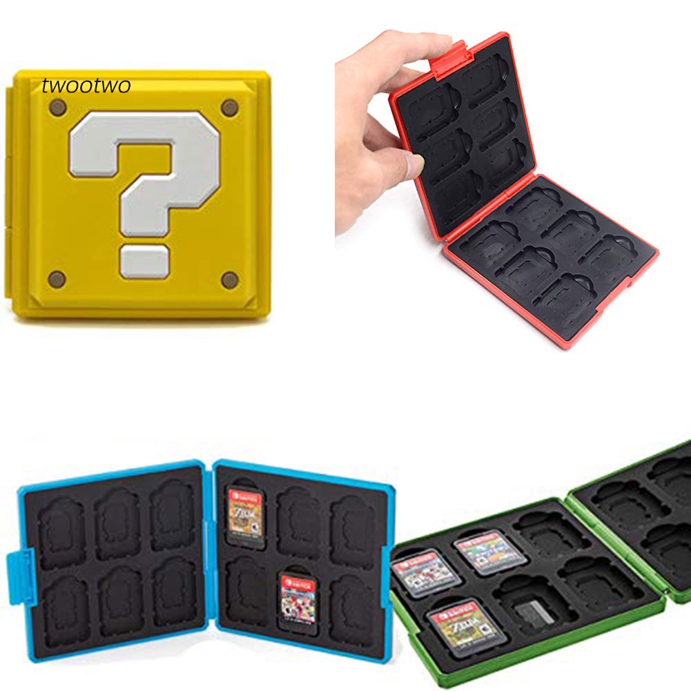 Twto_Portable Mario Poke Ball Zelda Z Game Card Storage Box Case for ...