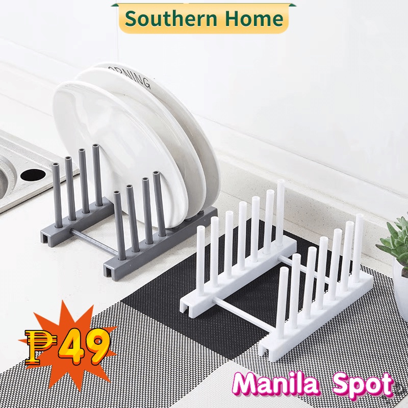 B43 COD Dish Drainer Rack Kitchen Dishes Stand Plate Dish Drying Rack ...
