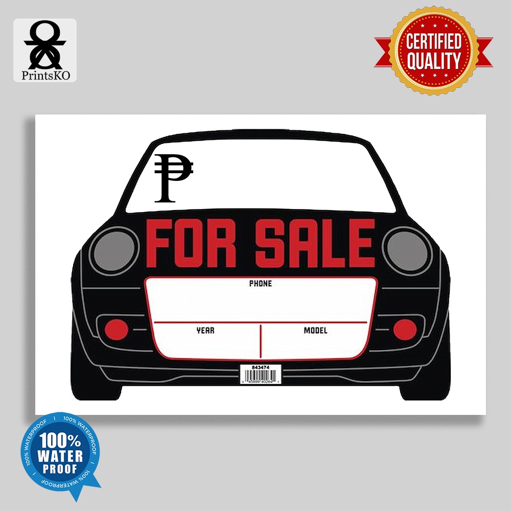 Tarpaulin / Tarp with Signage - Car For Sale Design | Shopee Philippines
