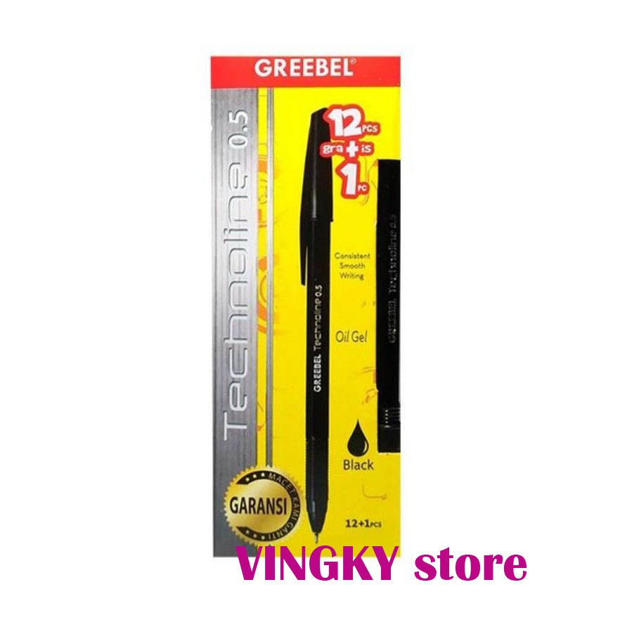 Greebel Technoline 0.5 Pen (12+1pc) | Shopee Philippines