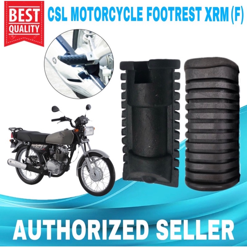 CSL FRONT RUBBER FOOTREST (1 PAIR) FOR HONDA XRM MOTORCYCLE | Shopee ...