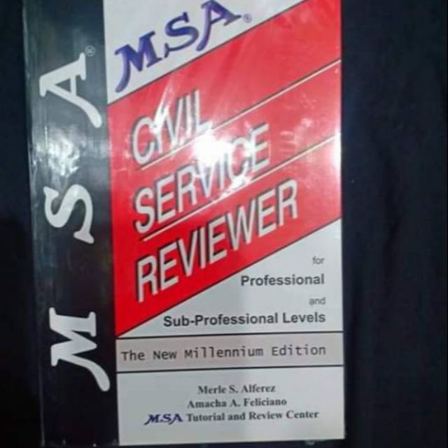 MSA CIVIL SERVICE REVIEWER | Shopee Philippines