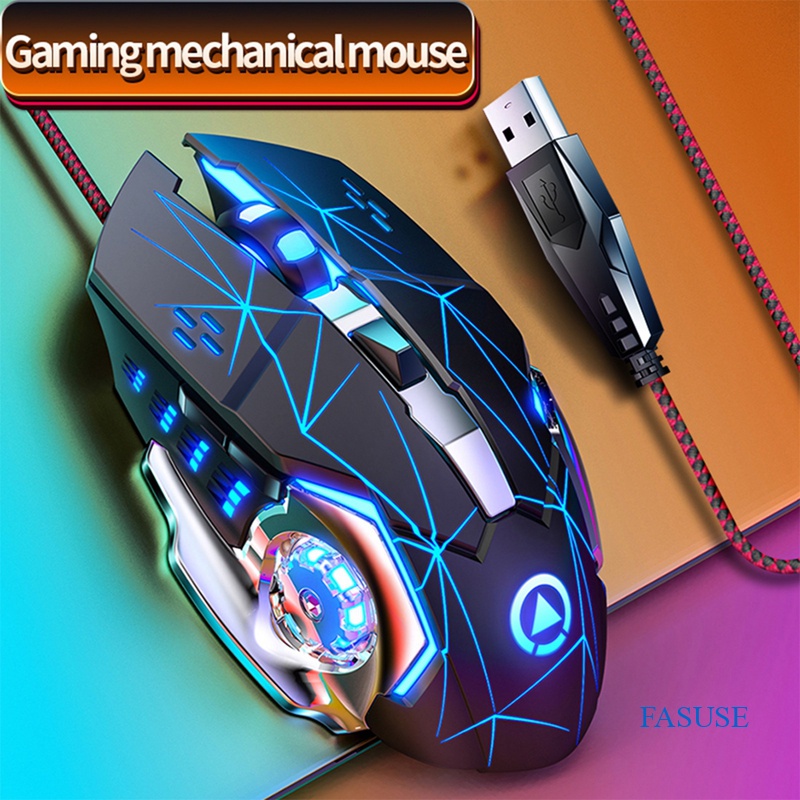 FASUSE Silver Carving G15 Mechanical Game Usb Wired Mouse Mute Hair ...