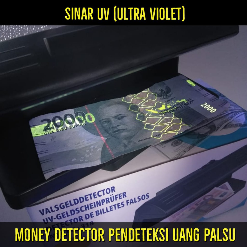 Money Detector UV Light Counterfeit Money Detection Tool / Large Money ...