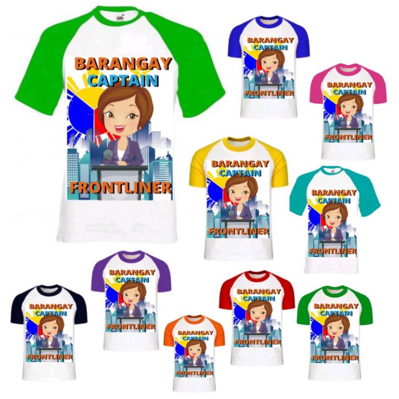Barangay Captain Raglan Shirts Sublimation Print | Shopee Philippines