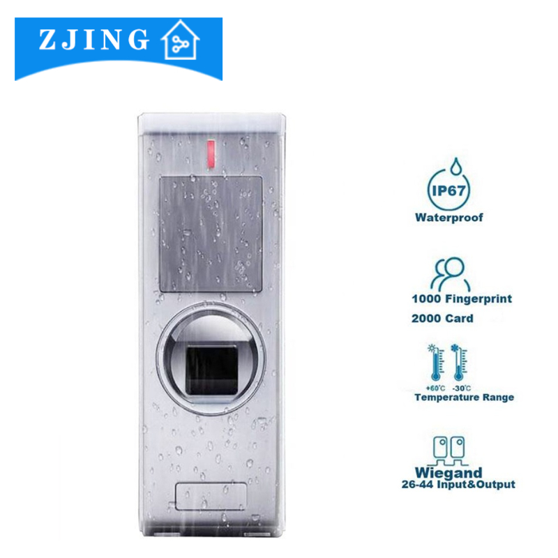 IP67 Waterproof Metal Biometric Fingerprint Access Control System Rfid ...