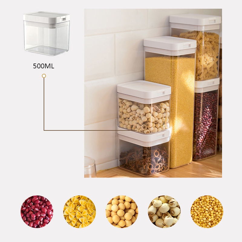 Jar Clear Box Jar Nuts Storage Box Snack Food Keep Fresh Jar Airtight ...