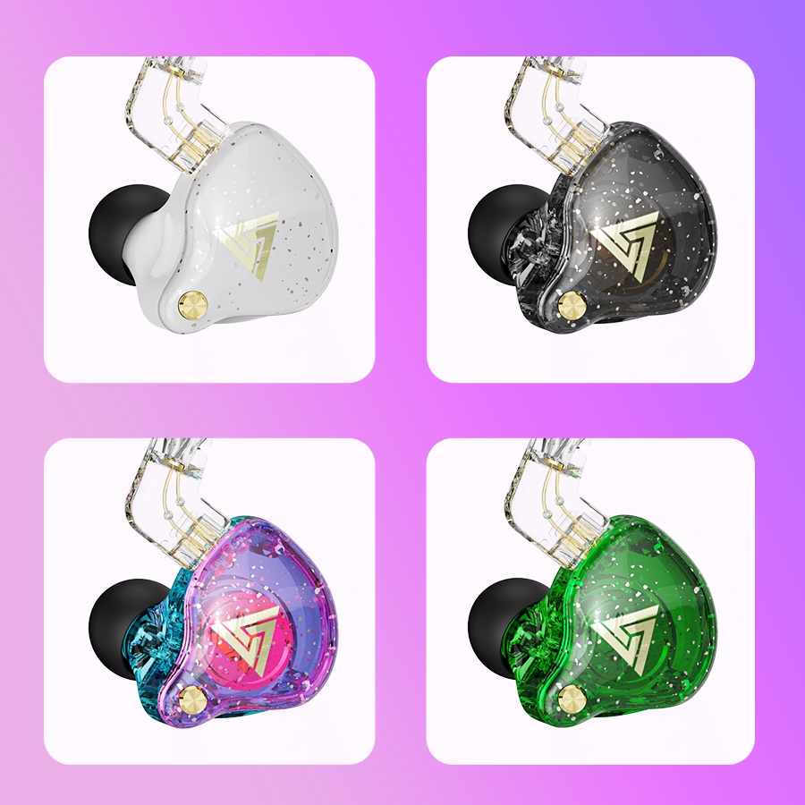 QKZ AK6 PRO In-ear Headphones HiFi Fever Subwoofer Earbuds Earphone ...