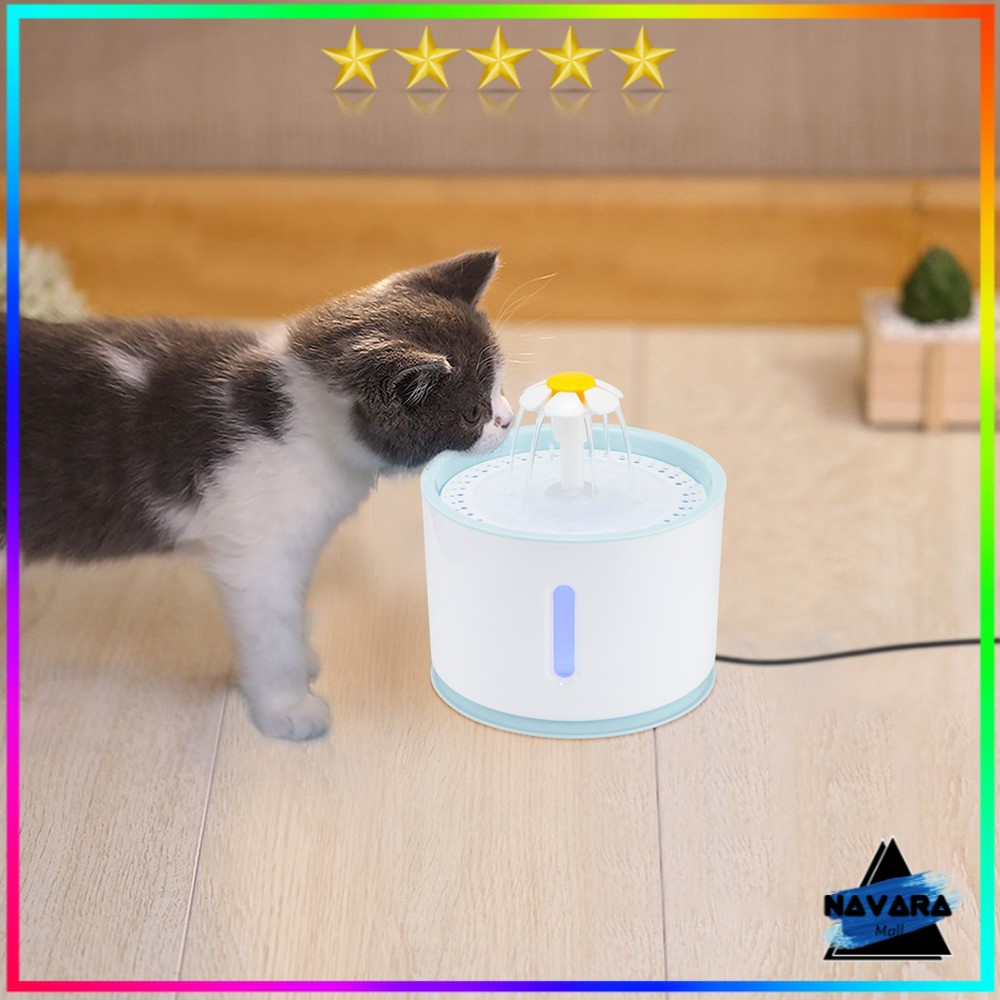 2.4 Liter LED Dog Cat Drinker - Taffware Water Dispenser Fountain DR008 ...