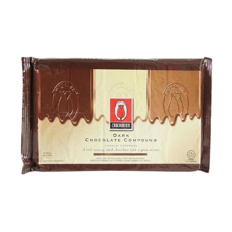 Tulip dark chocolate compound block block chocolate chocolate 1kg ...