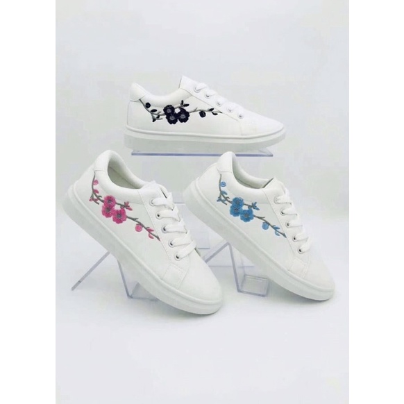 Shik Studio pinay women’s white low all match flat trendy casual ...
