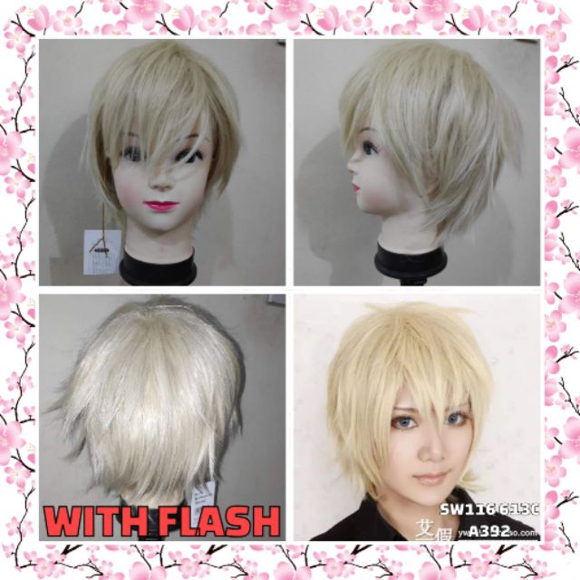 Cosplay Wig - Short Light Blonde Wig (Ywailisi/Alice Wigs) | Shopee ...