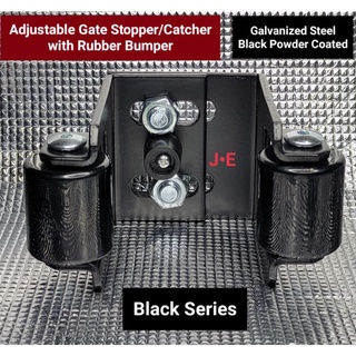 ☑️ JE Home Adjustable and Fixed Sliding Gate End Stop Catcher with 2 ...
