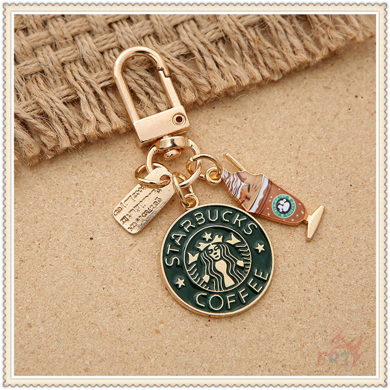 Starbucks Coffee Keychains 1Pc Leisure Time Fashion KeyRing Metal ...