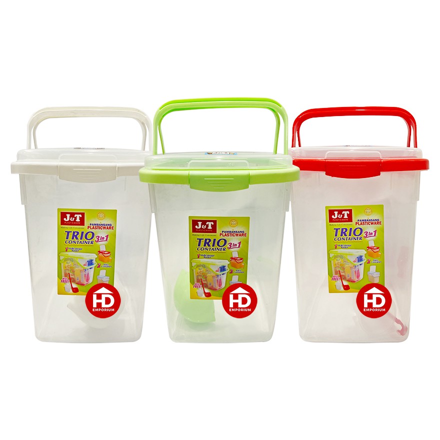 3-in-1 Trio Container #2021 Storage Basket Juice Dispenser Water ...