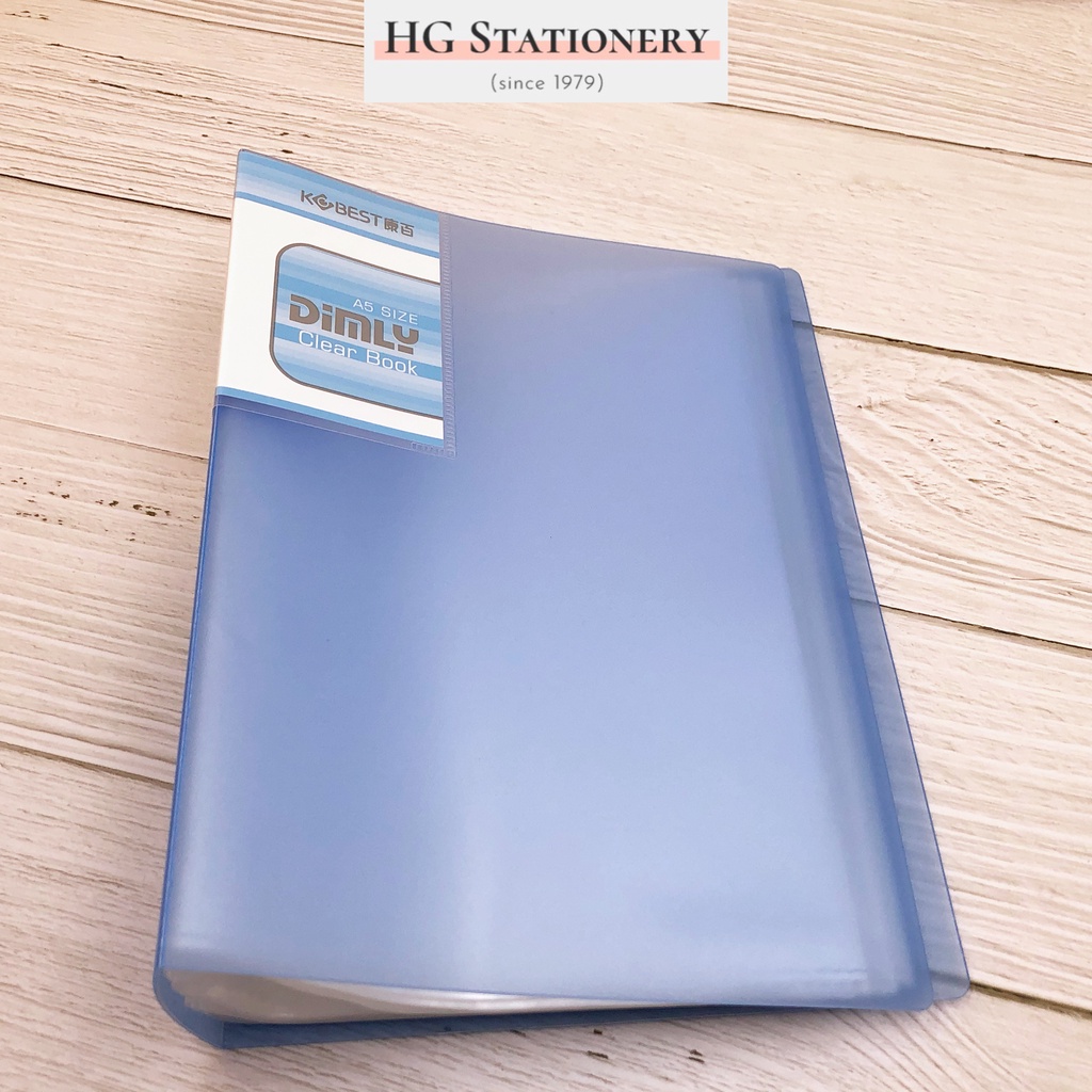 (A5 - 40/60/80/100 Pockets) Pastel Color Clear Book Folder/File with ...