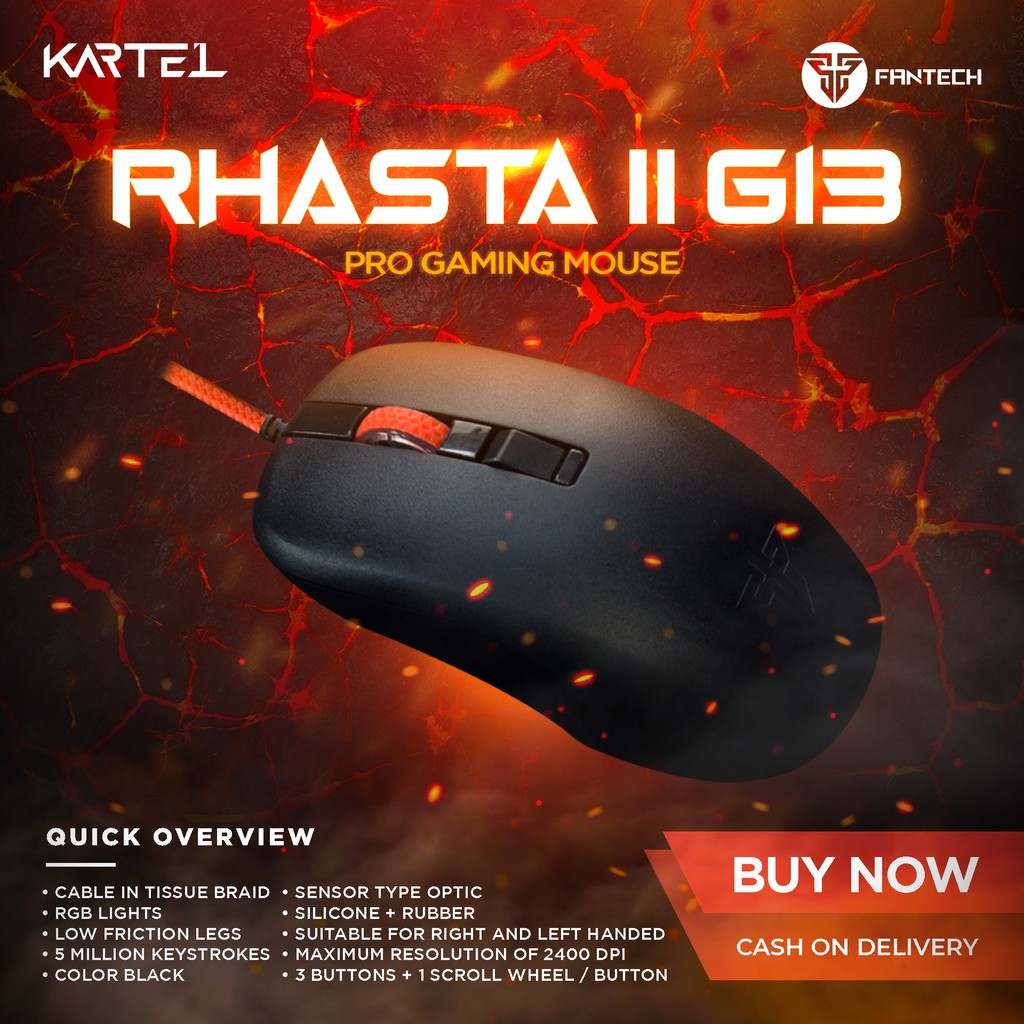 FANTECH G13 Rhasta ll Pro Gaming Mouse | Shopee Philippines