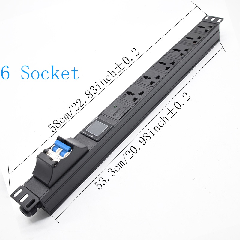 Power distribution unit PDU cabinet multi-function digital display board, 16A air switch with ...