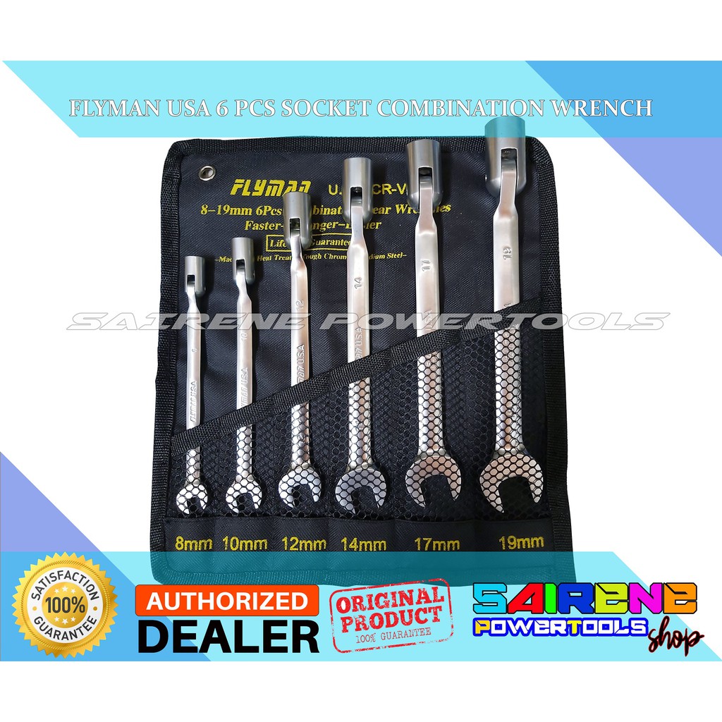 FLYMAN USA SOCKET AND OPEN COMBINATION WRENCH | Shopee Philippines