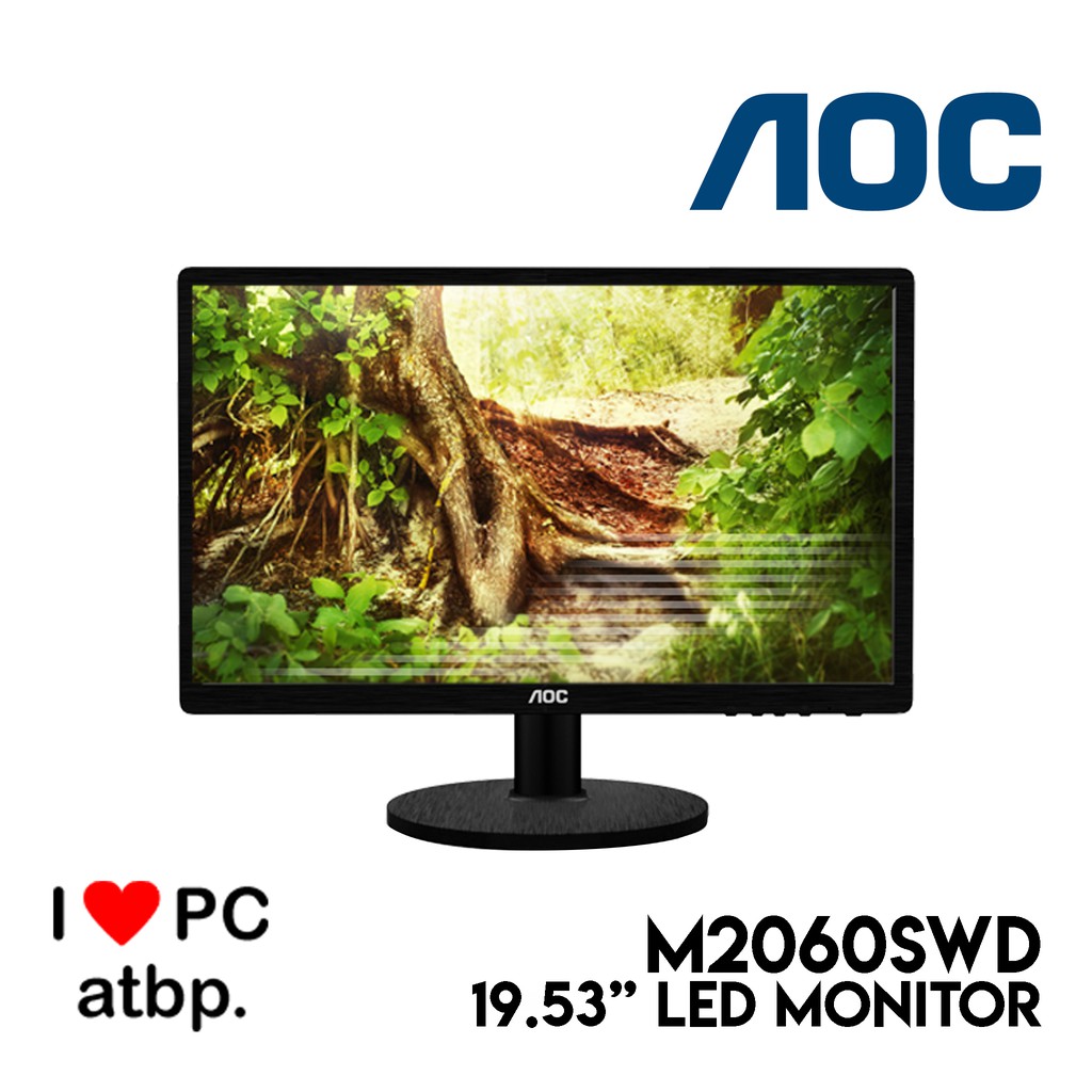 AOC 19.53” LED Monitor (M2060SWD, MVA, VGA/DVI) | Shopee Philippines