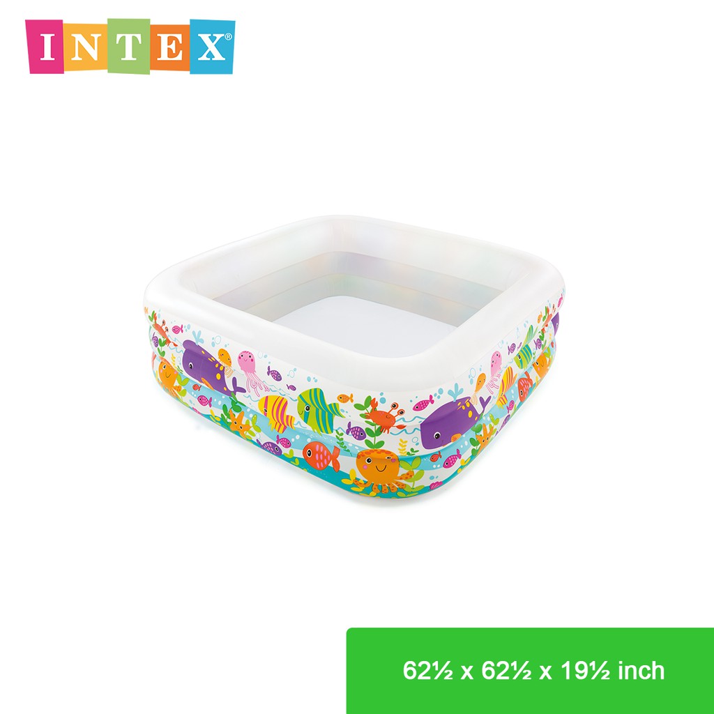 INTEX® 57471 Sea Aquarium Pool, Ages 3+ (62½ x 62½ x 19½ in) | Shopee ...