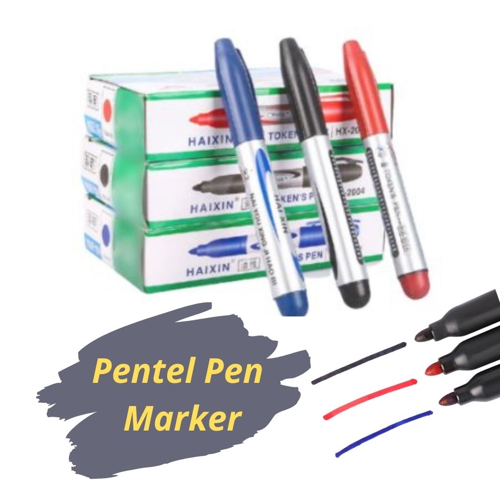 MnKC Pentel Pen Marker Permanent Drawing Marking Colored Writing Pen ...